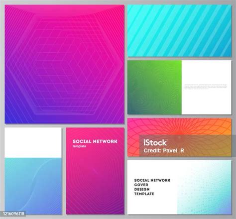 인기있는 형식으로 현대 소셜 네트워크 모형의 편집 가능한 레이아웃의 최소 추상 벡터 그림 화려한 그라데이션 비즈니스 배경추상 기하학적 패턴입니다 설계도에 대한 스톡 벡터