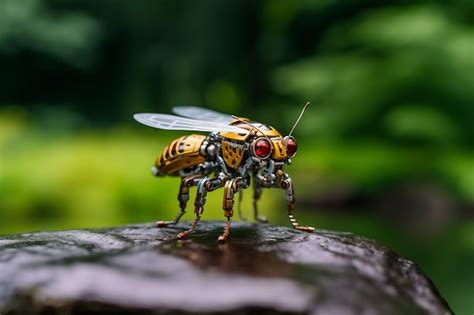 Macro Robotic Insect Ai Generated Image