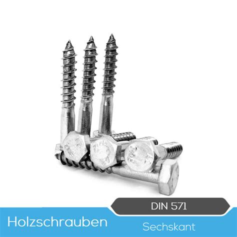 Din 571 Holzschrauben Sechskant Edelstahl A2 Winoxde