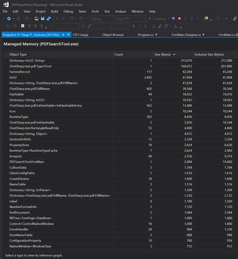 solved how do i fix the memory spike and get my c windows form