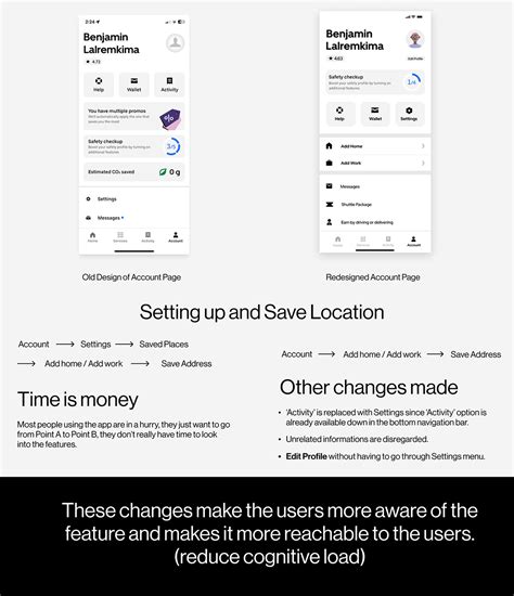 Uber App Redesign Uiux Design Behance