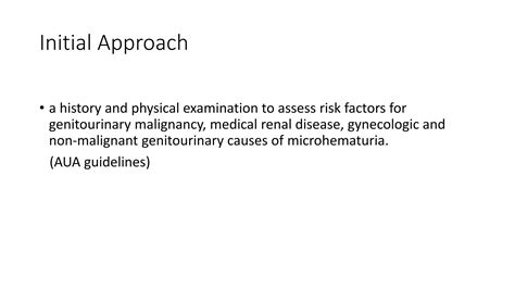 Approach To Hematuria PPTX
