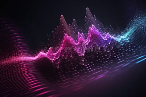 Abstract Background With Equalizer Effect Generative Ai Stock Illustration Illustration Of