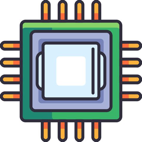Processor Generic Outline Color Icon