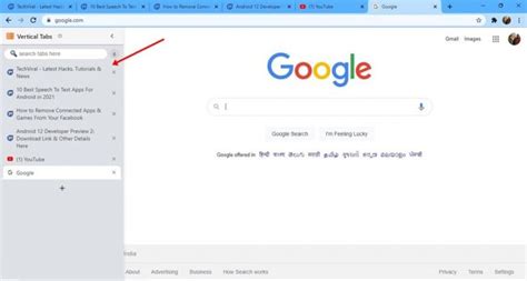 Chrome Vertical Tabs How To Open Side Tabs In Google Chrome