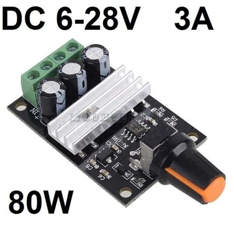 Jual PWM CONTROLLER DC 6 28V 3A 80W DIMMER LED DINAMO HEATER MOTOR MD04 Di Seller NingsihStore