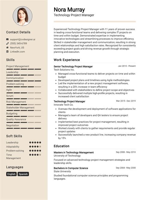 12 Agile Project Manager Resume Examples And Templates For 2025 CVDesigner Ai