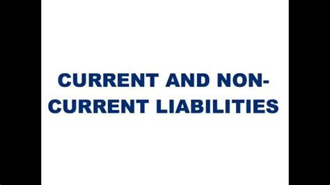 Non Current Liabilities