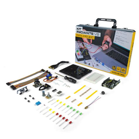 Kit Iniciante V8 Para Arduino Kit Arduino Robocore