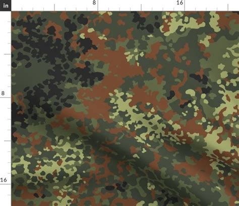 German Bundeswehr Flecktarn Camo Spoonflower
