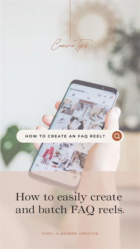 how to easily create and batch faq reels in canva business instagram