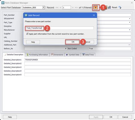 openutilities how to create a new non coded custom part number in openutilities substation