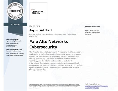 aayush adhikari on linkedin cybersecurity paloaltonetworks coursera