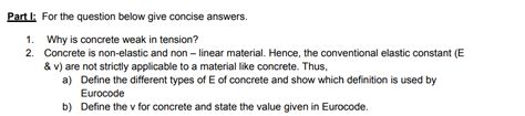 solved part l for the question below give concise answers
