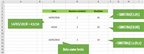 Excel Sinistra Funzione Di Testo Excel Per Tutti