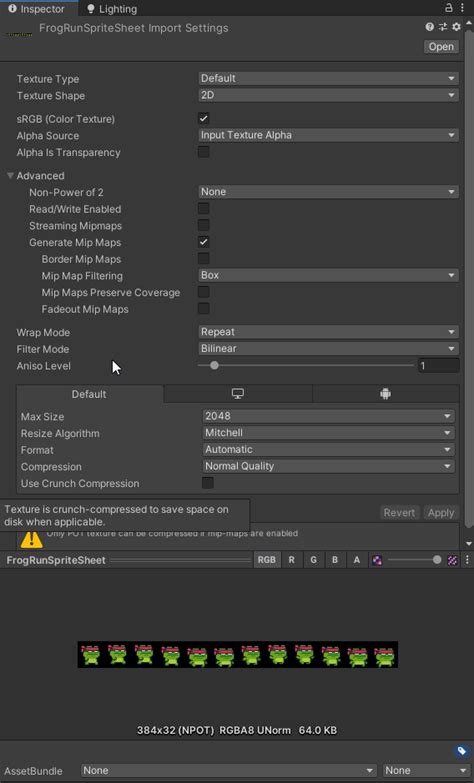 游戏开发小结——在unity中使用sprite sheet制作动画 spritesheet csdn博客