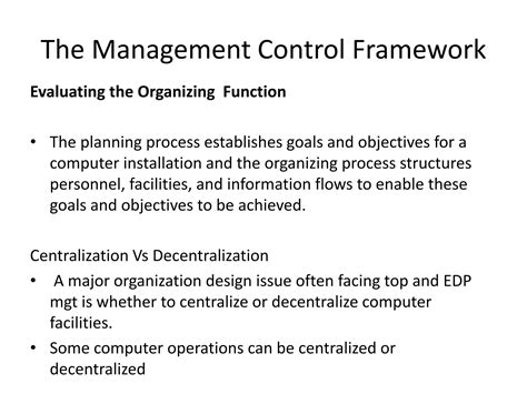 Information Systems Management Control Framework1ppt