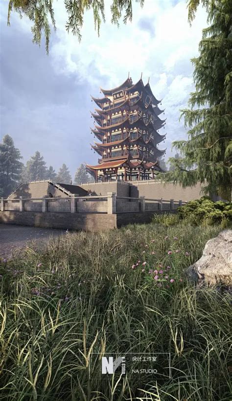 【新提醒】【悬赏渲染·第35期】武汉黄鹤楼渲染大比拼 Sketchup讨论 Sketchup吧 Sketchup中文门户网站 花瓣网