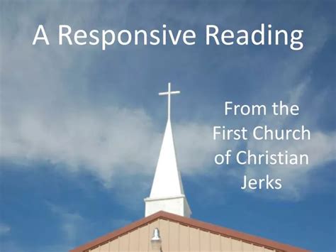 Ppt A Responsive Reading Powerpoint Presentation Id 2561916