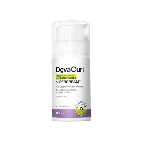 Devacurl Fragrance Free Supercream Rich Coconut Infused Definer 5 1 Oz