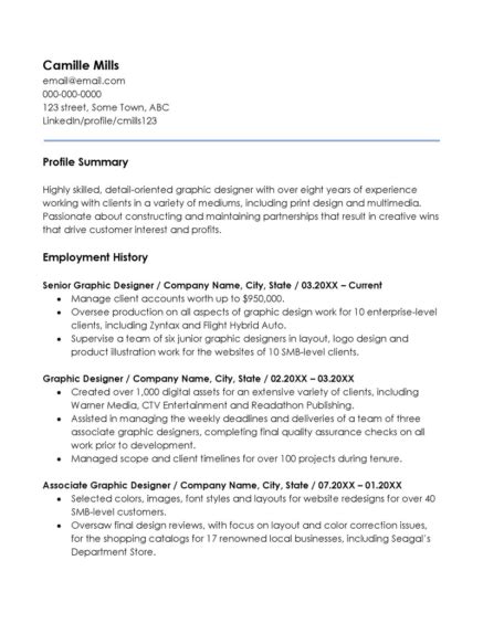 18 Functional Resume Examples Guide Templates