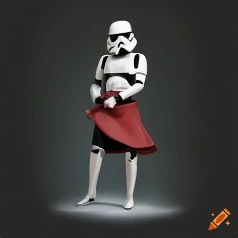 Cosplay Of A Stormtrooper In A Skirt