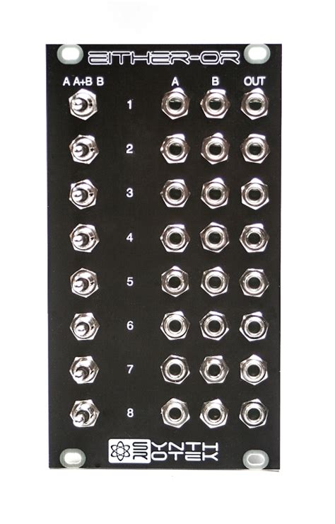 Either Or Eurorack Or Module Diy Kit