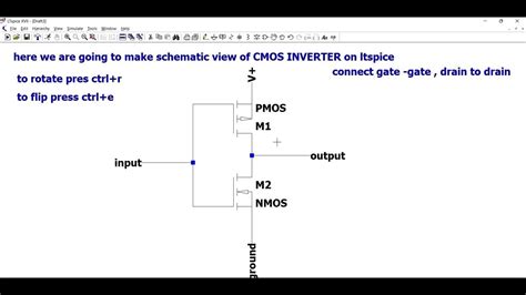 Lt Spice How To Make Cmos Inverter [schematic View] Youtube