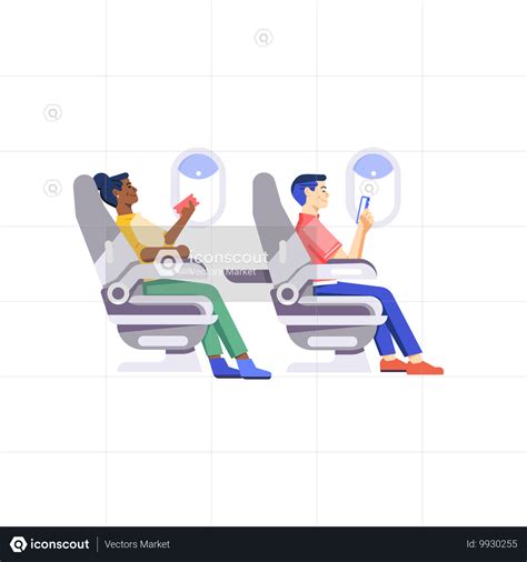 Passengers In Flight Animation By Vectors Market Lottiefiles