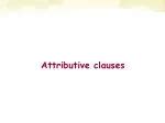 PPT The Attributive Clause PowerPoint Presentation Free Download ID 5609810