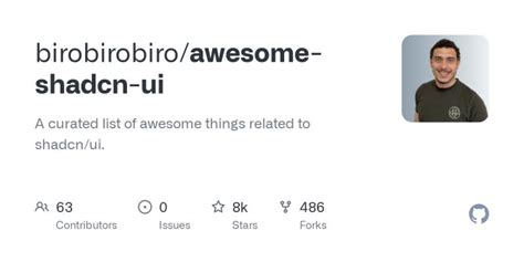 joão victor ramos no linkedin github birobirobiro awesome shadcn ui