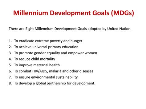 Millennium Development Goals And India Pdf