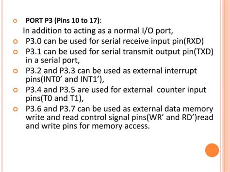 microcontroller 8051 architecture basic ppt