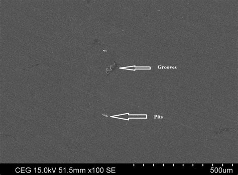 Sem Image Of Machined Surface Download Scientific Diagram