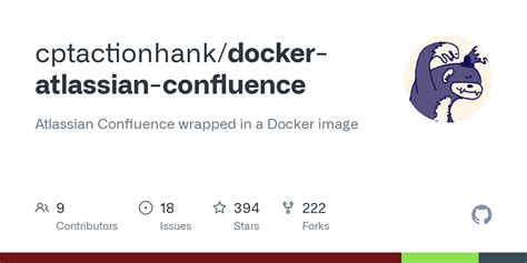 Github Cptactionhankdocker Atlassian Confluence Atlassian Confluence Wrapped In A Docker Image
