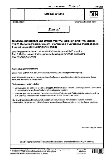 Din Iec 60189 2 Draft