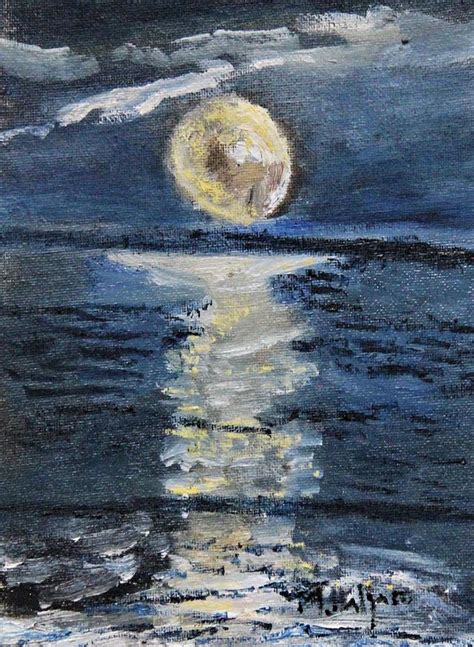 Moonglow Painting By Michael Helfen Fine Art America