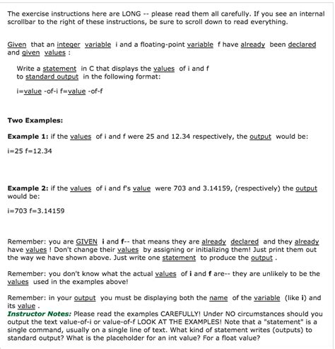 solved the exercise instructions here are long please