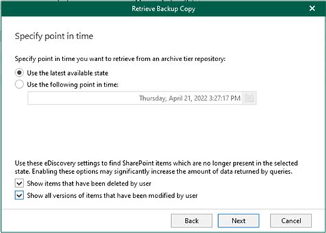 How To Create A Sharepoint Data Retrieval Job In Veeam Backup For