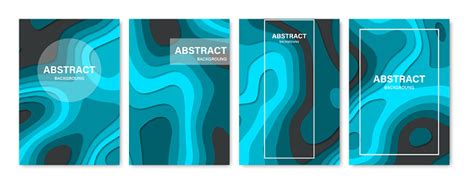 추상 3d 배경 집합입니다 용지 잘라 모양 배너 브로셔 책 표지 소책자 디자인 템플릿 벡터 일러스트레이션 0명에 대한 스톡 벡터 아트 및 기타 이미지 Istock