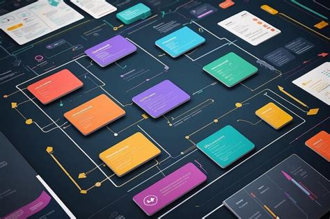 Premium Photo Ux Ui Flowchart Application Development Prototype