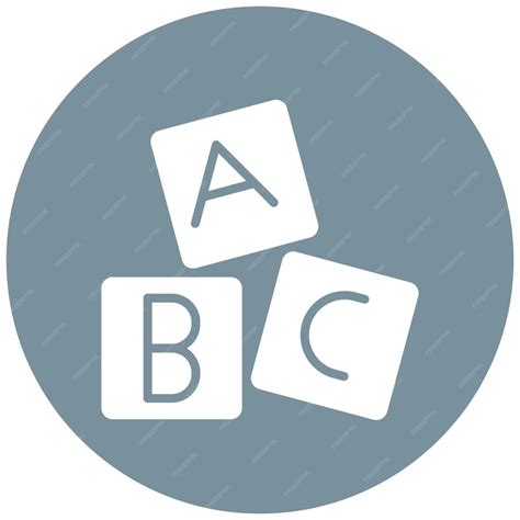 Premium Vector Abc Blocks Vector Illustration Style