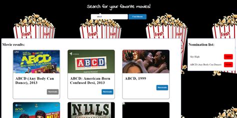 movie searching site in javascript with source code source code