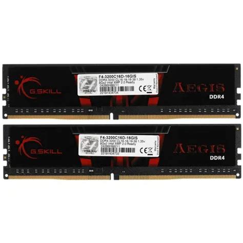Модуль оперативной памяти G Skill Aegis F4 3200c16d 16gis8 ГБ F4 3200c16d 16gis купить по