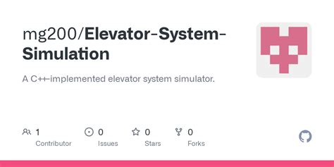GitHub Mg Elevator System Simulation A C Implemented Elevator System Simulator