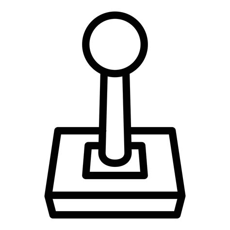 Gamer Joystick Icon Outline Style 14384199 Vector Art At Vecteezy