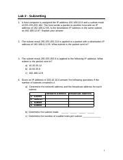 Subnetting Explained IP Address Analysis CIDR Conversion Course Hero