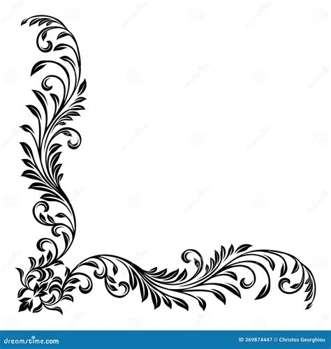 Filigree Crest Heraldic Motif Pattern Divider Cartoon Vector 353142213