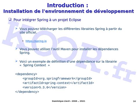 Le Framework Spring