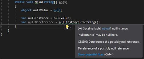 No Warnings Produced When Dereferencing A Null LINQ Range Variable Issue Dotnet